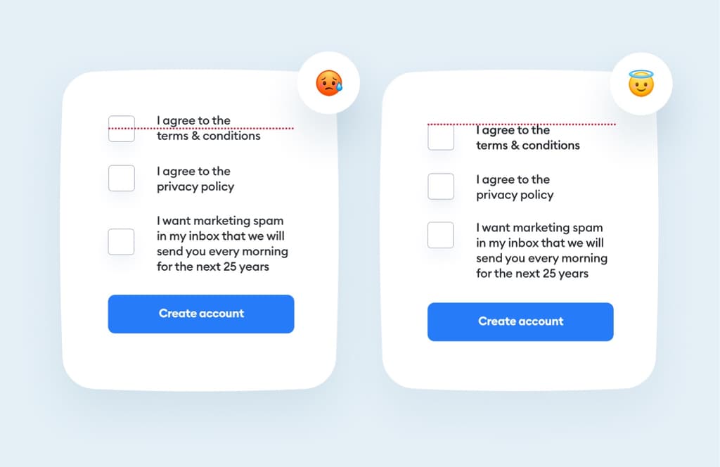 Checkboxes | Ux Design Tips | SquarePlanet