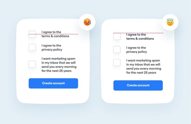 Checkboxes | Ux Design Tips | SquarePlanet